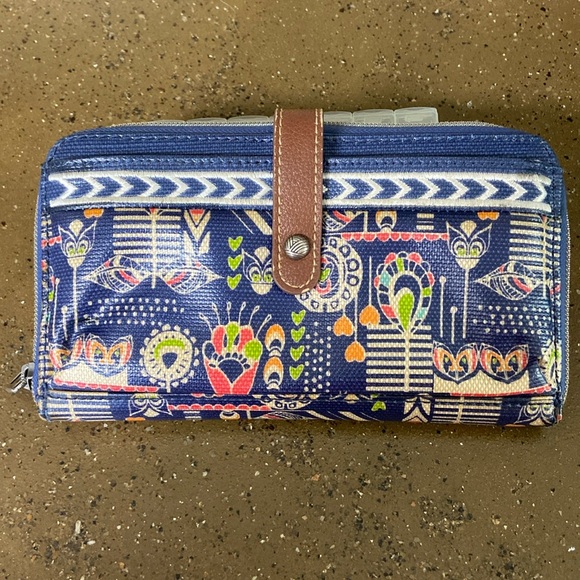 Sakroots | Bags | Sakroots Wallet Euc Blue With Nature Print The Sak ...